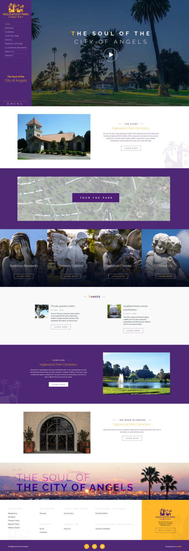 Cemetery Web Design | Los Angeles Web Design Company